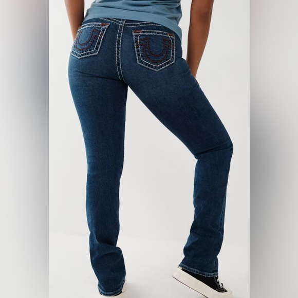 True Religion | Jeans | Nwt True Religion Super T Stitch Straight Jean ...